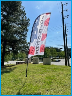 Advantage 9 VOTE HERE Razor Flag Sets-Intab